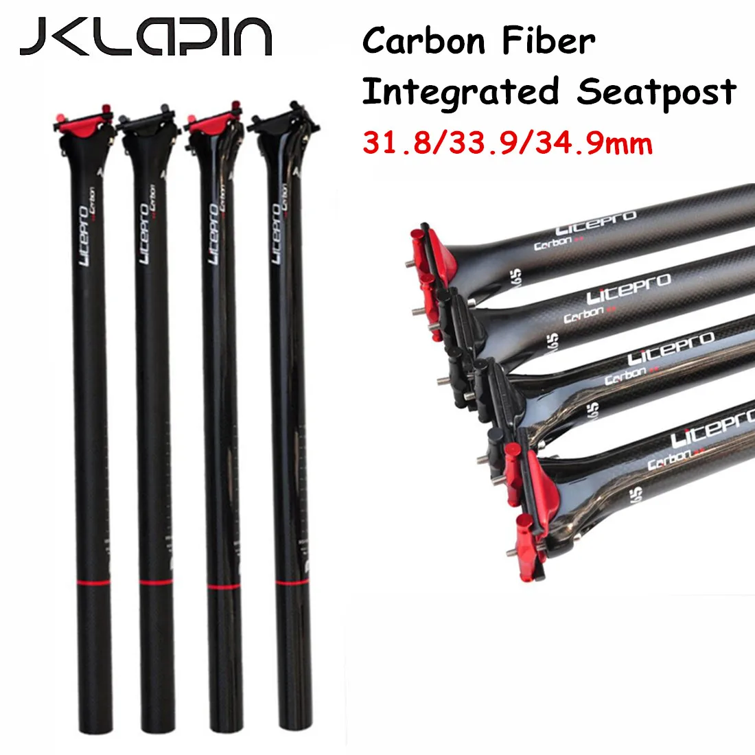 JKLapin-Litepro-Bicycle-Carbon-Fiber-Integrated-Seatpost-Folding-Bike ...