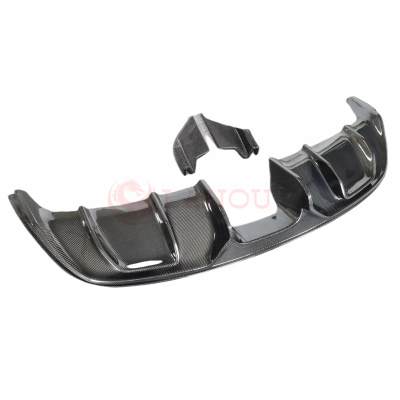 STYLE CARBON FIBER REAR BUMPER LIP REAR DIFFUSER for JAGUAR F-TYPE ...