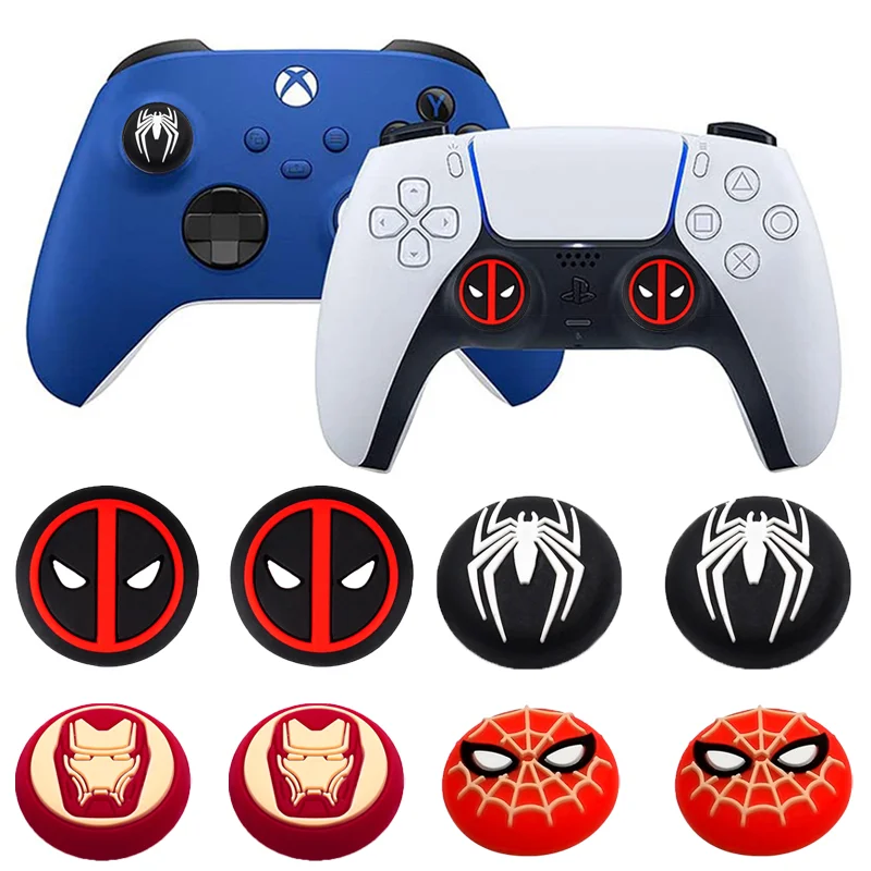 Marvel-SpiderMan-Deadpool-Thumb-Grip-Cap-Cover-para-Playstation-PS5-PS4 ...