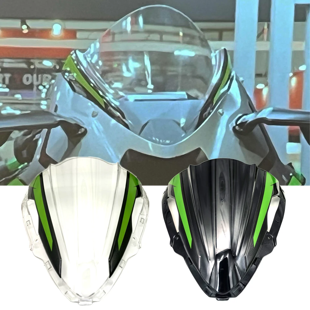 Motorcycle Front Windshield Windscreen Baffle Wind Deflectors Fit For ...