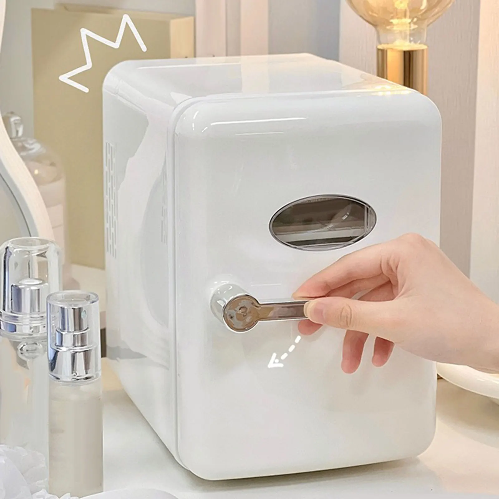 4L-Small-Car-Refrigerator-Mini-Makeup-Fridge-Cooler-Hot-Cold-Dual-Use ...