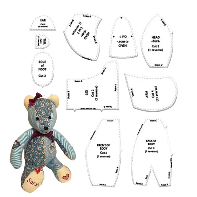 Teddy Bear Sewing Pattern Free Printable
