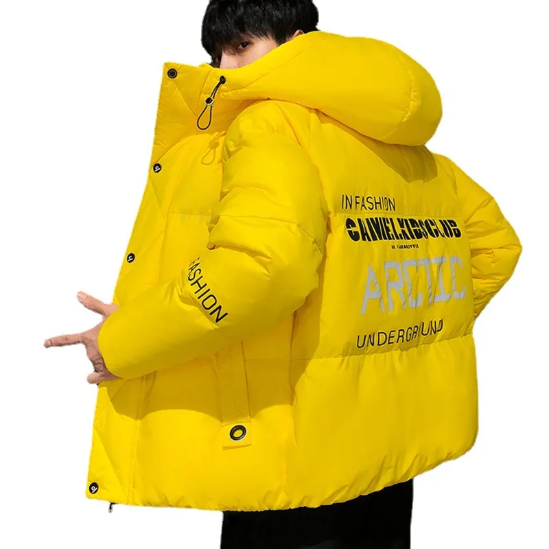 Men Harajuku Colorful Bubble Coat Winter Jacket 2022 Mens Streetwear ...