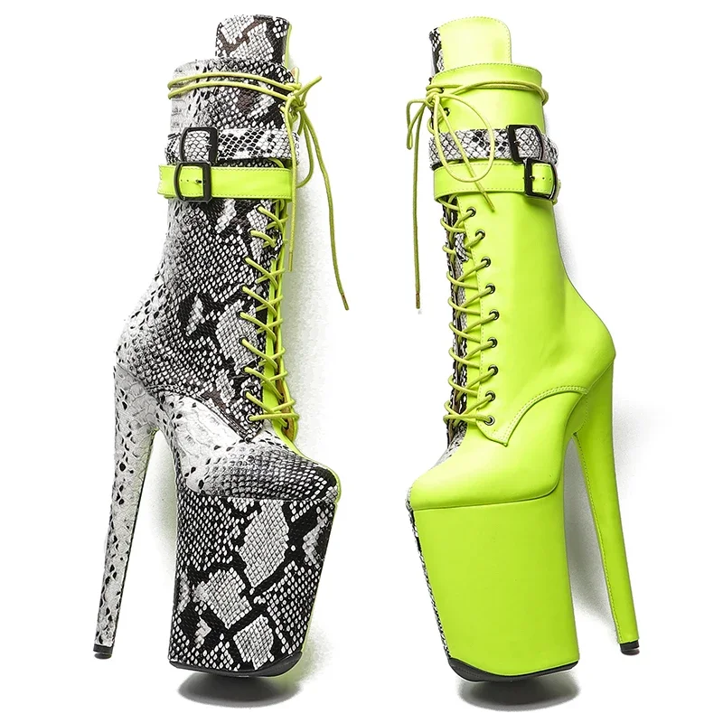 Leecabe-23CM-9inches-Snake-Matte-PU-Pole-dance-shoes-High-Heels-Pole ...