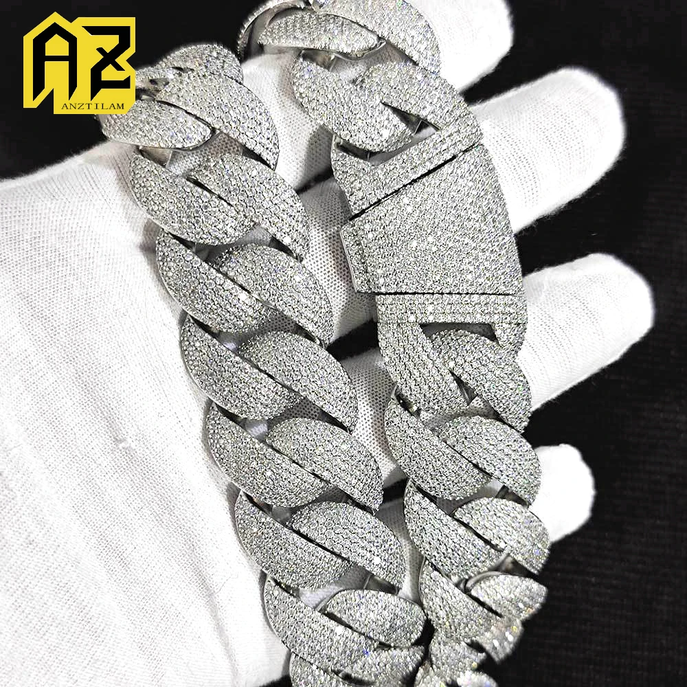Big-5-Rows-22mm-Bubble-Iced-Out-Cuban-Chain-Necklaces-for-Men-Women ...