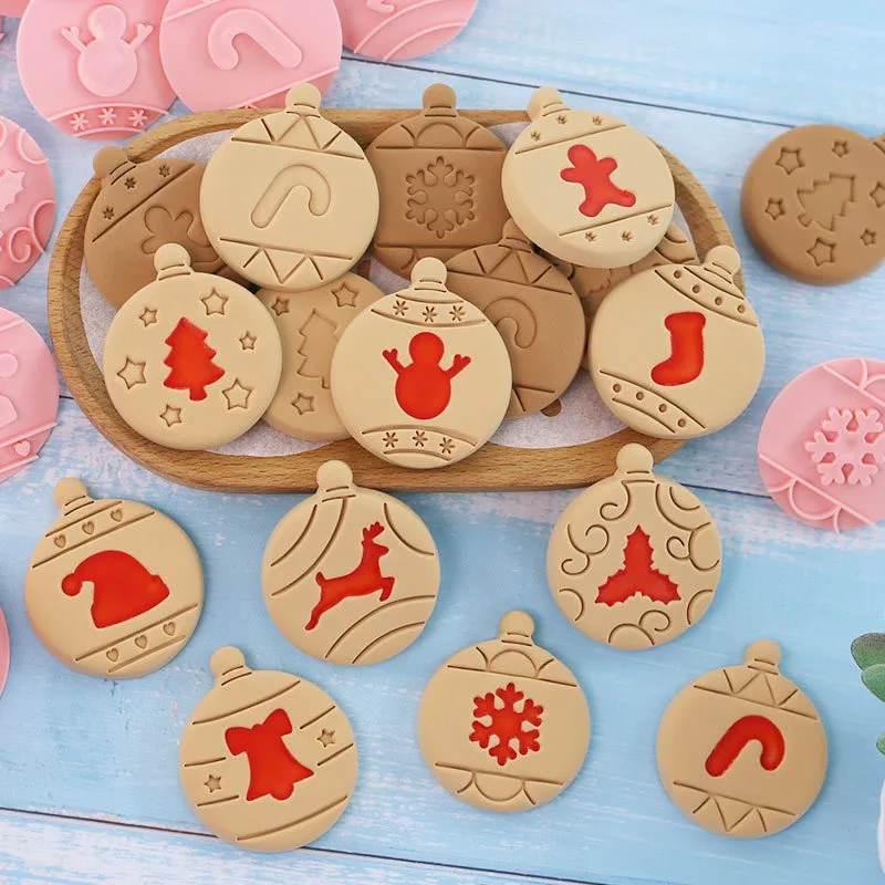 Christmas Cookie Cutters 10-Piece Set Jam Chocolate Sandwich Biscuit ...