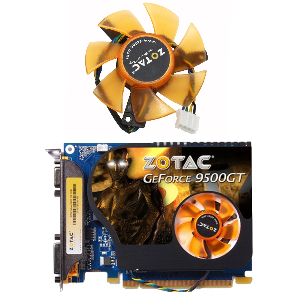 Video Card Fan For ZOTAC 9400GT 9500G HD4650 HD3650 PLD05010S12H ...