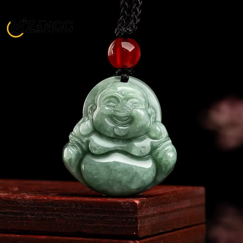 Colgante-de-jade-ta-Natural-para-hombre-y-mujer-amuleto-de-Jade-de-Buda ...