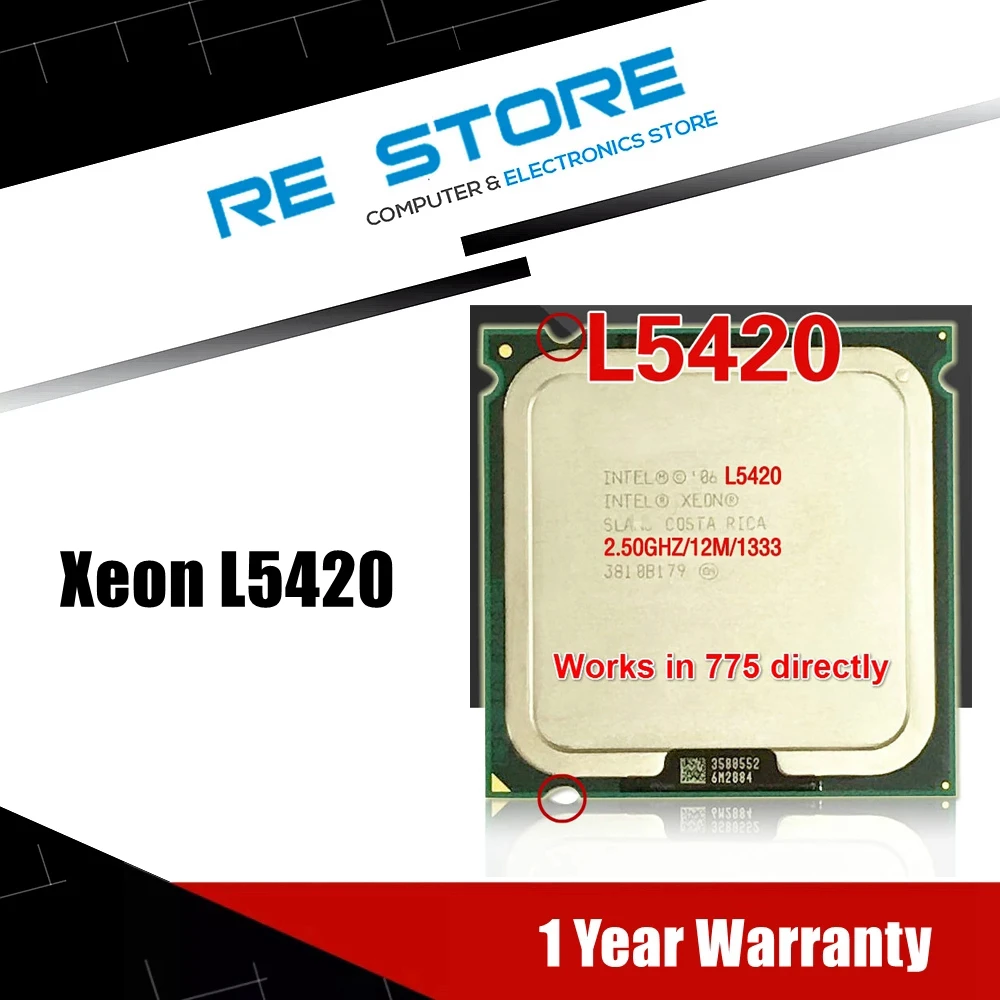 Intel Xeon L5420 Cpu 2.5ghz 12m 1333mhz Processor Works On Lga 775 ...