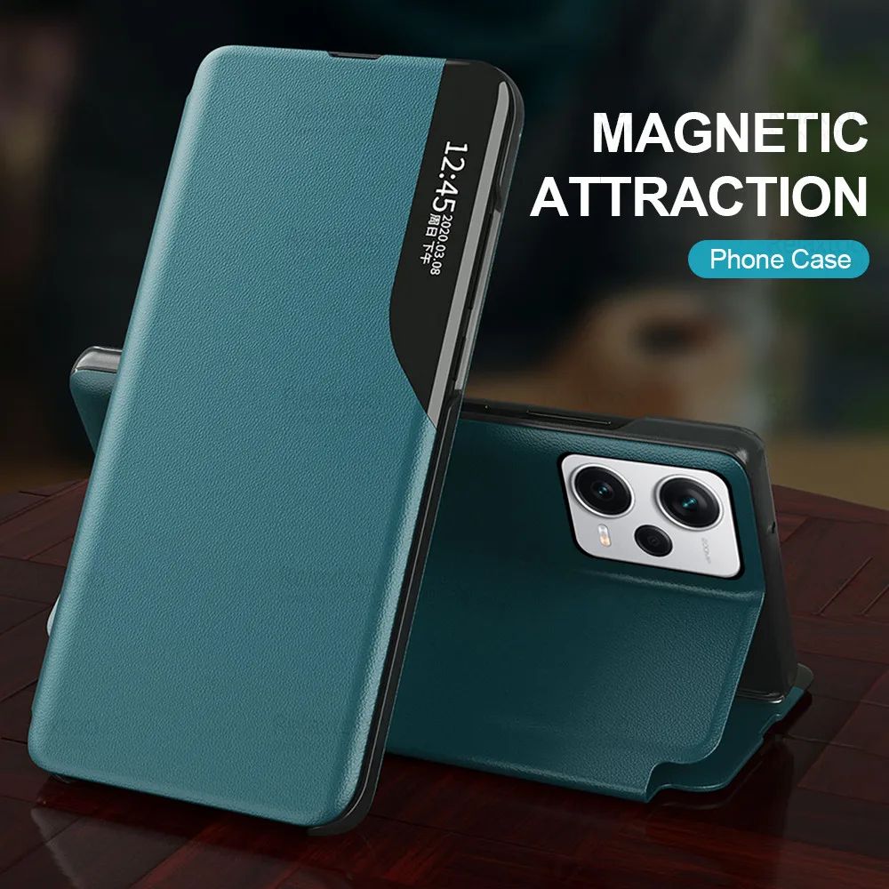 For-Xiaomi-Redmi-Note-12-Pro-Plus-Case-Smart-Flip-Magnetic-Leather ...