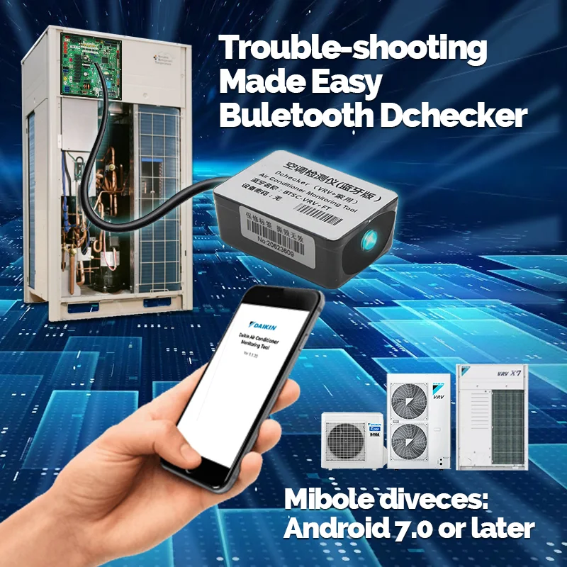 Daikin VRV Skyair RA System Service Diagnostic Tool Bluetooth Dchecker ...