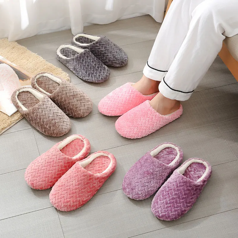 Women-Indoor-Slippers-Thicken-Warm-Plush-Home-Shoes-Autumn-winter-Shoes ...