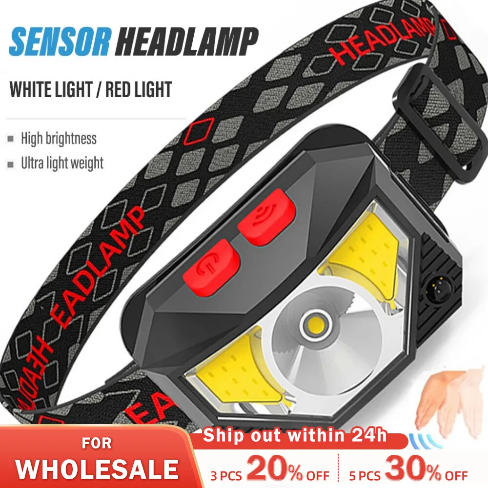 Rechargeable-LED-Headlamp-Sensor-Headlight-With-COB-and-LED-Beads-8 ...