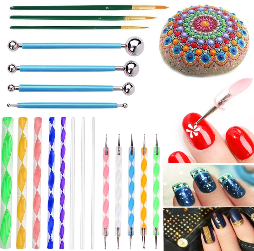 Mandala-Dotting-Tools-Multi-Styles-Nail-Tools-Painting-Stencils-Drawing ...