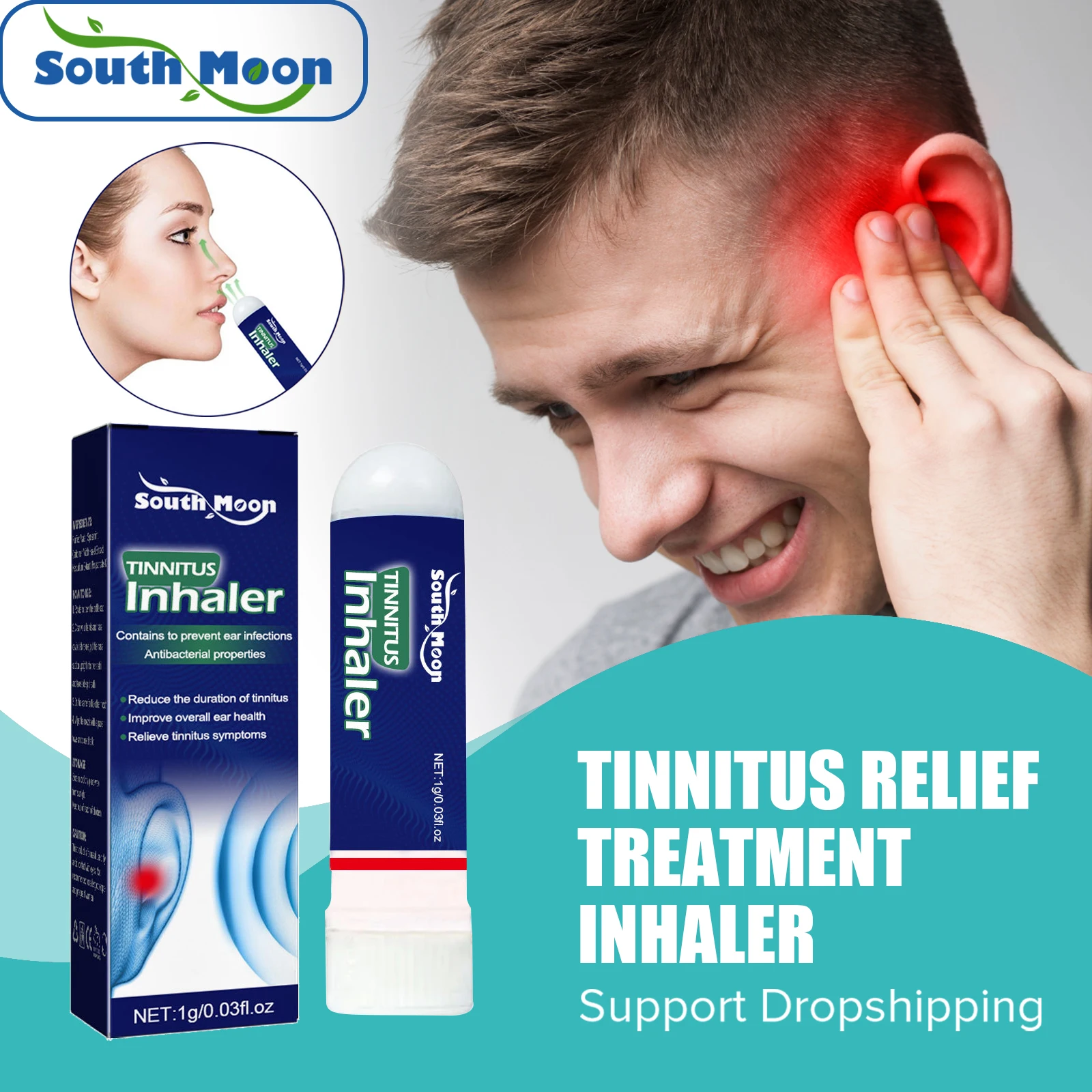 South-Moon-Ear-Ringing-Relief-Treatment-Inhaler-Relieve-Deafness ...
