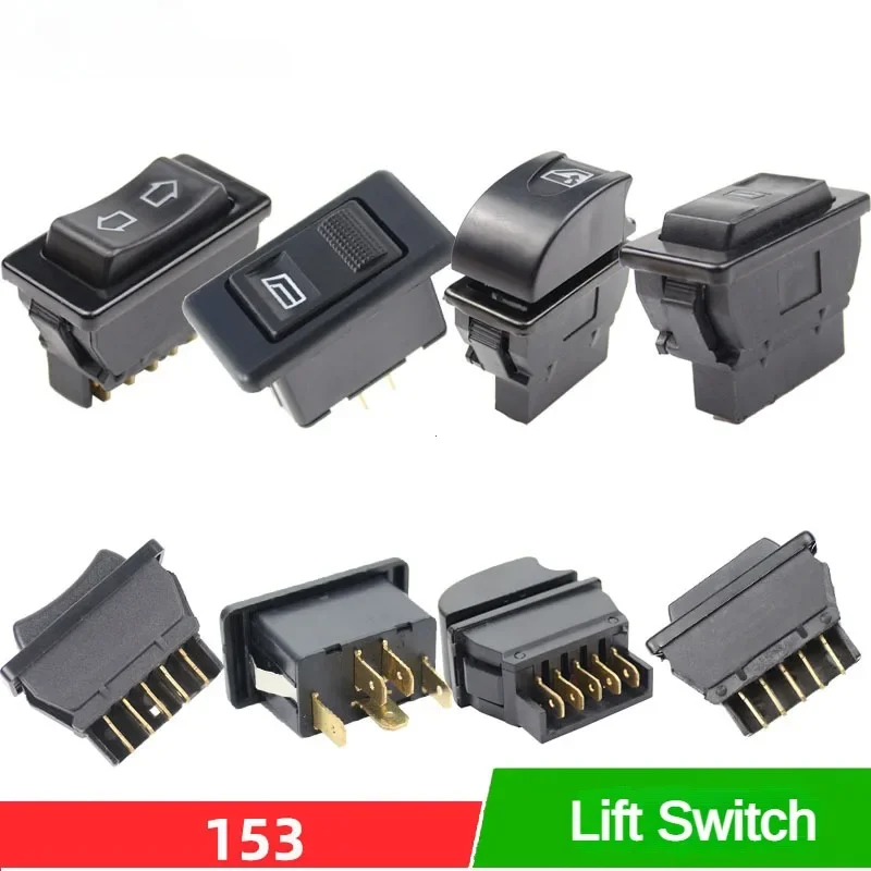 Universal-Auto-Car-Power-Window-Switch-Lifting-Switch-5-Pin-DC-12V-20A ...