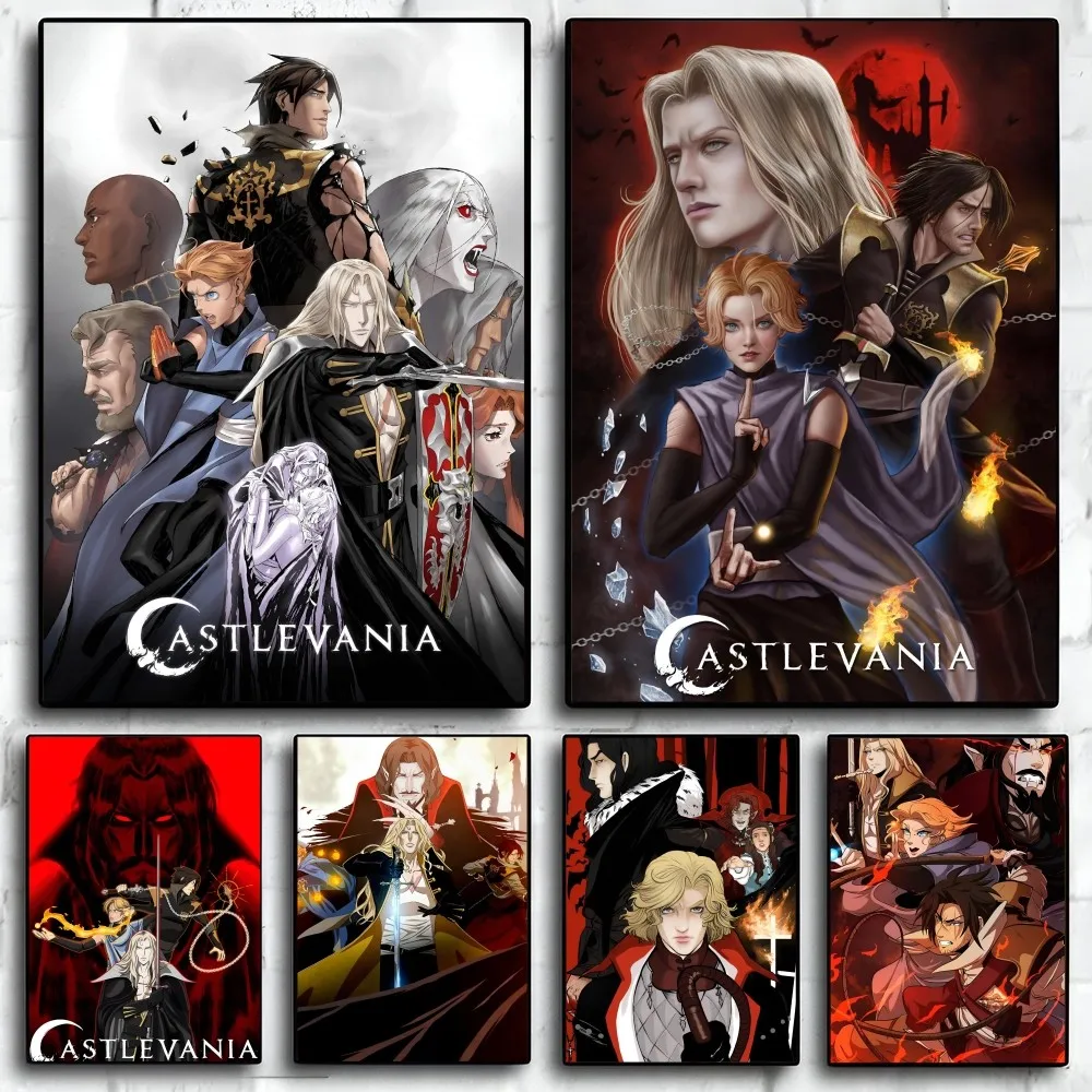 Castlevania-Self-Adhesive-Art-Poster-papel-prova-d-gua-adesivo-caf-casa ...