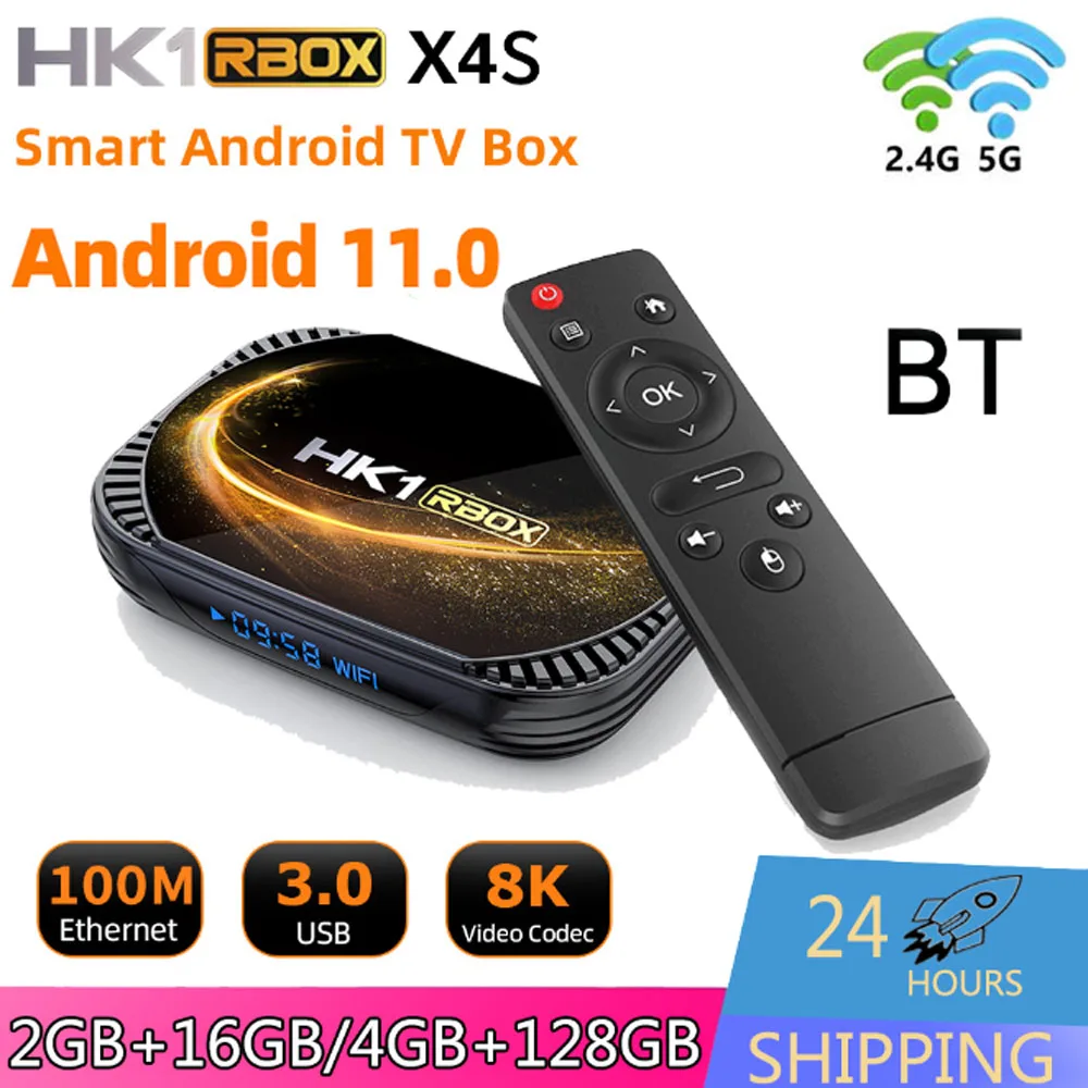 HK1-X4S-Smart-Android-TV-BOX-Amlogic-S905X4-Android-11-0-2-4G-5G-Dual ...