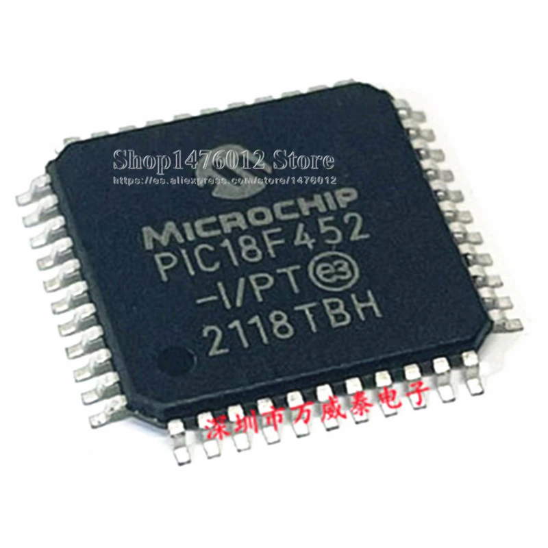 PIC18F452 Original, 1 piezas, PIC18F452, PIC18F452 I/PT, QFP44, 18F452, TQFP 44| | - AliExpress