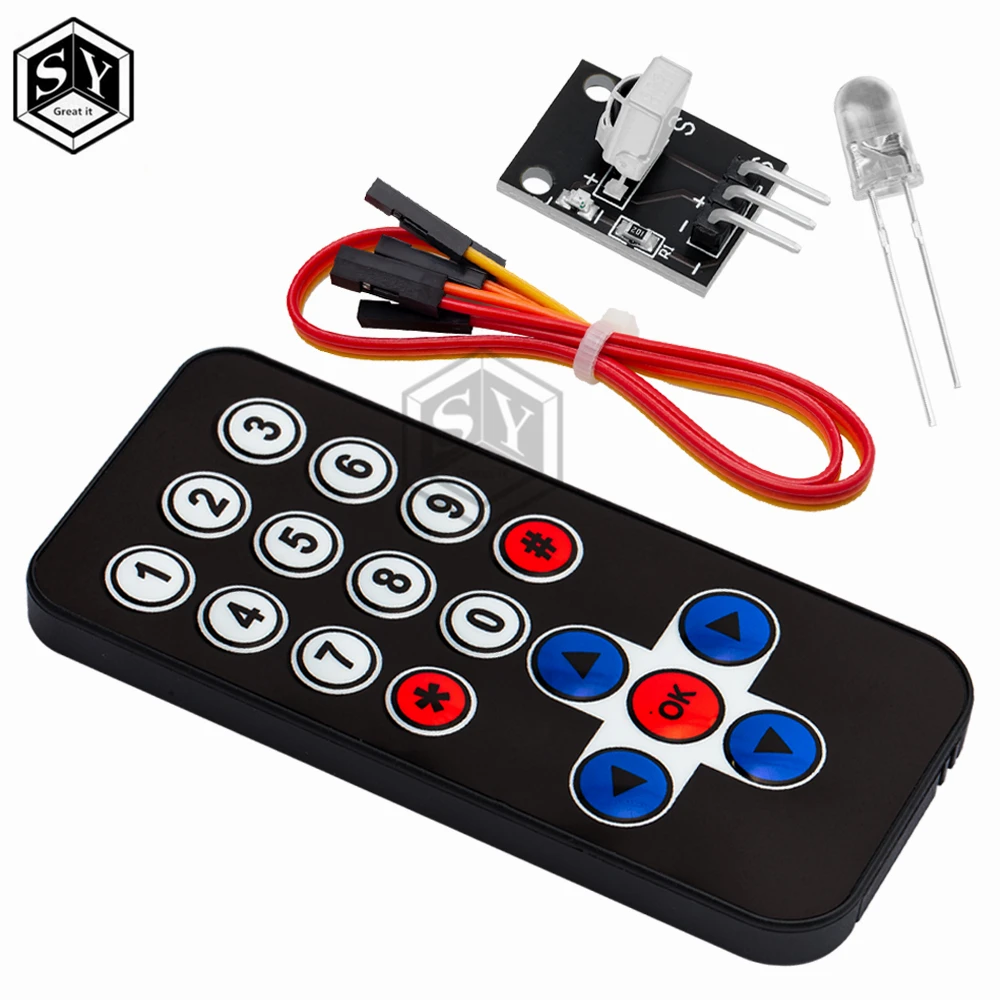 1Set-Infrarot-Fernbedienung-Modul-Drahtlose-IR-Empf-nger-Modul-DIY-Kit-HX1838-f-r-Arduino ...
