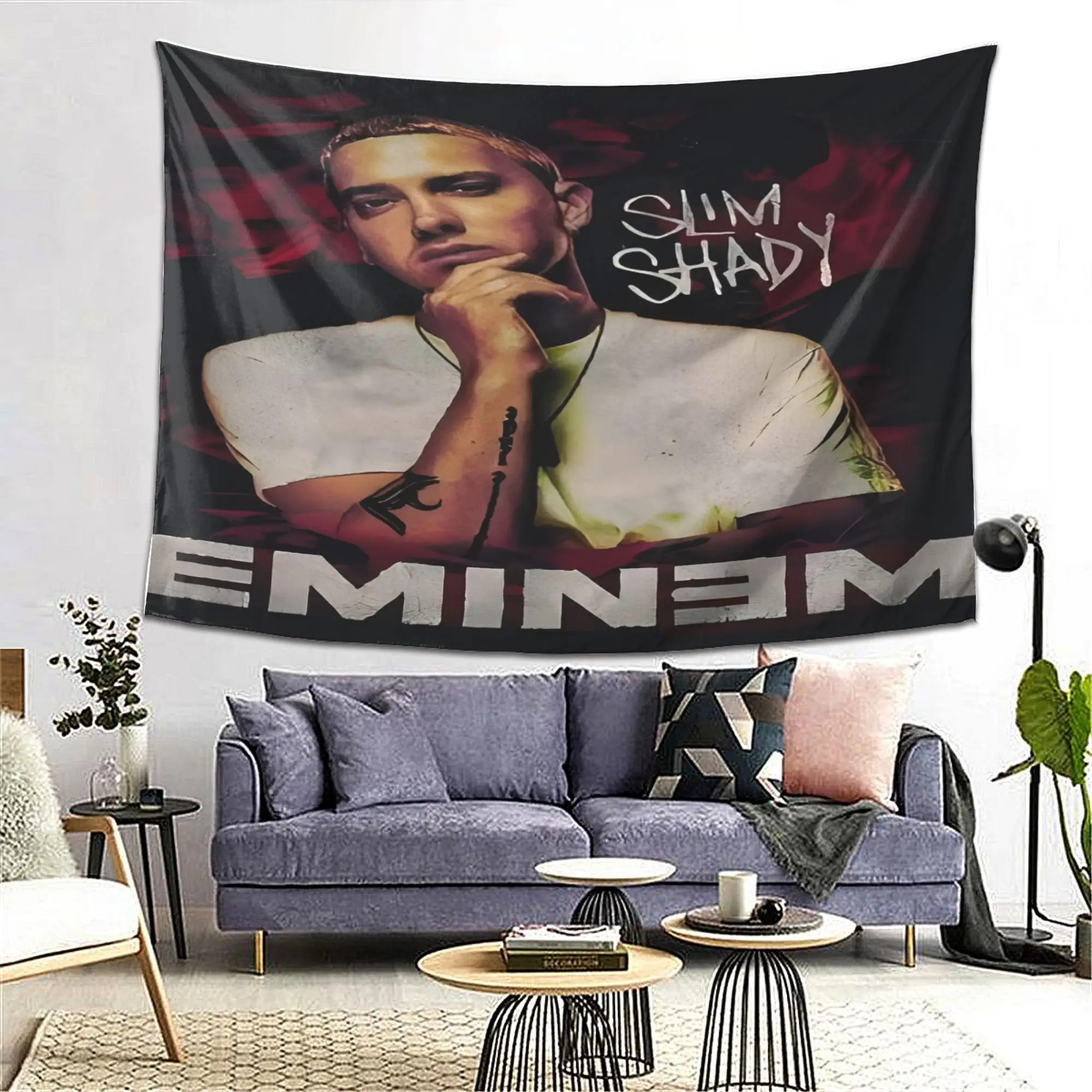 Eminem Rap Legend Wall Hanging Tapestry Perfect for Music Themed ...