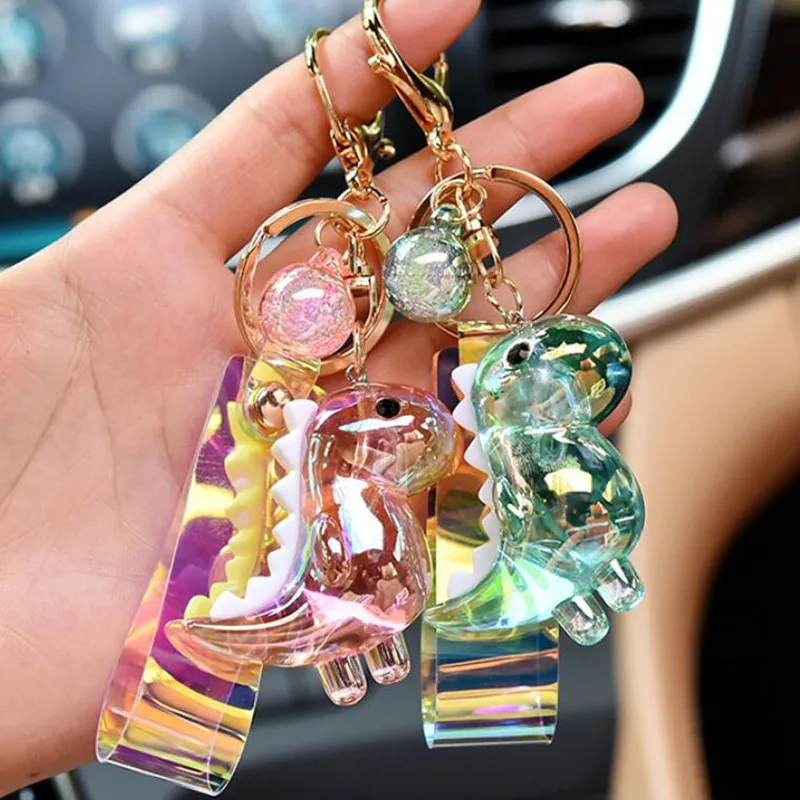 Acrylic Keychain Bag Pendant | Cute Car Keychain Dinosaur | Keychain ...