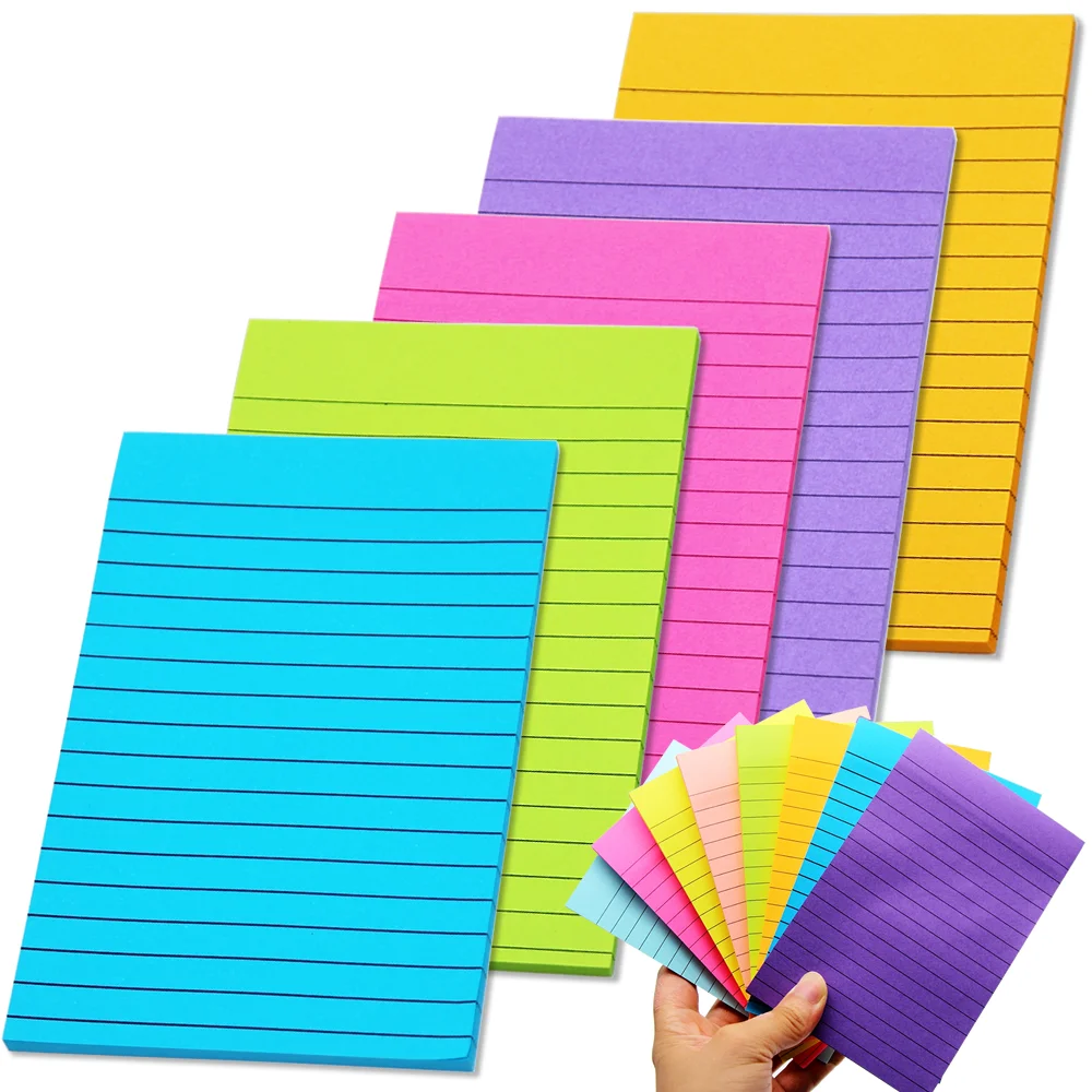 8-Colors-45-Sheets-Pad-Scribed-Notepad-Post-Bookmark-Sticky-Notes-Paper ...