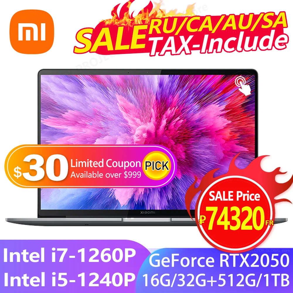 Xiaomi Mi Book Laptop Pro 14 2022 Intel i7-1260P/i5-1240P RTX2050 16G ...