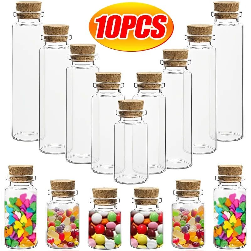 Mini-botellas-de-vidrio-con-tapones-de-corcho-para-manualidades-10 ...