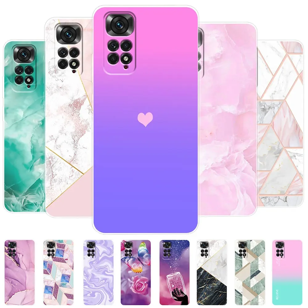 For-Redmi-Note-11-Case-Note-11S-Silicone-Soft-TPU-Back-Cover-for-Xiaomi ...