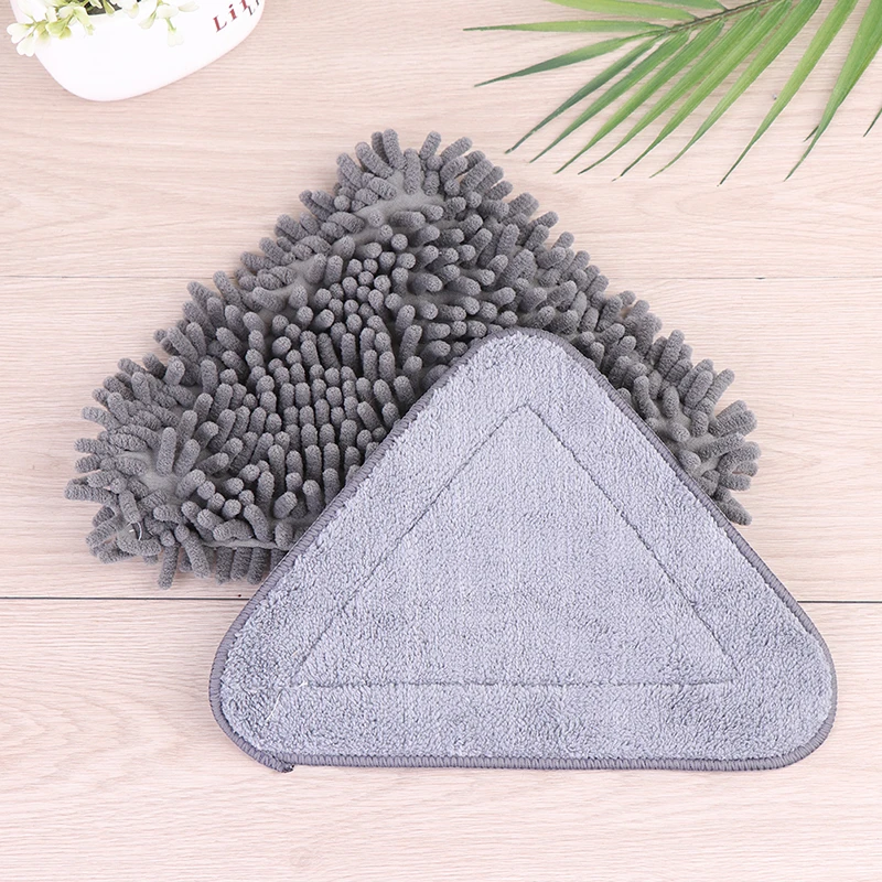 1pc Chenille Triangle Cloth Dust Mop Replacement Head Pads Sweeping ...