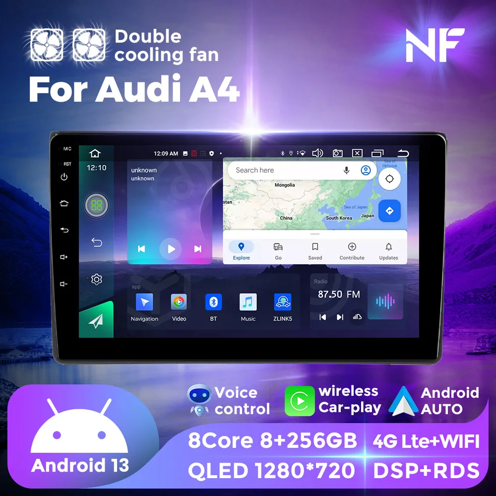 R-dio-multim-dia-de-carro-com-navega-o-GPS-Bluetooth-Carplay-Android ...