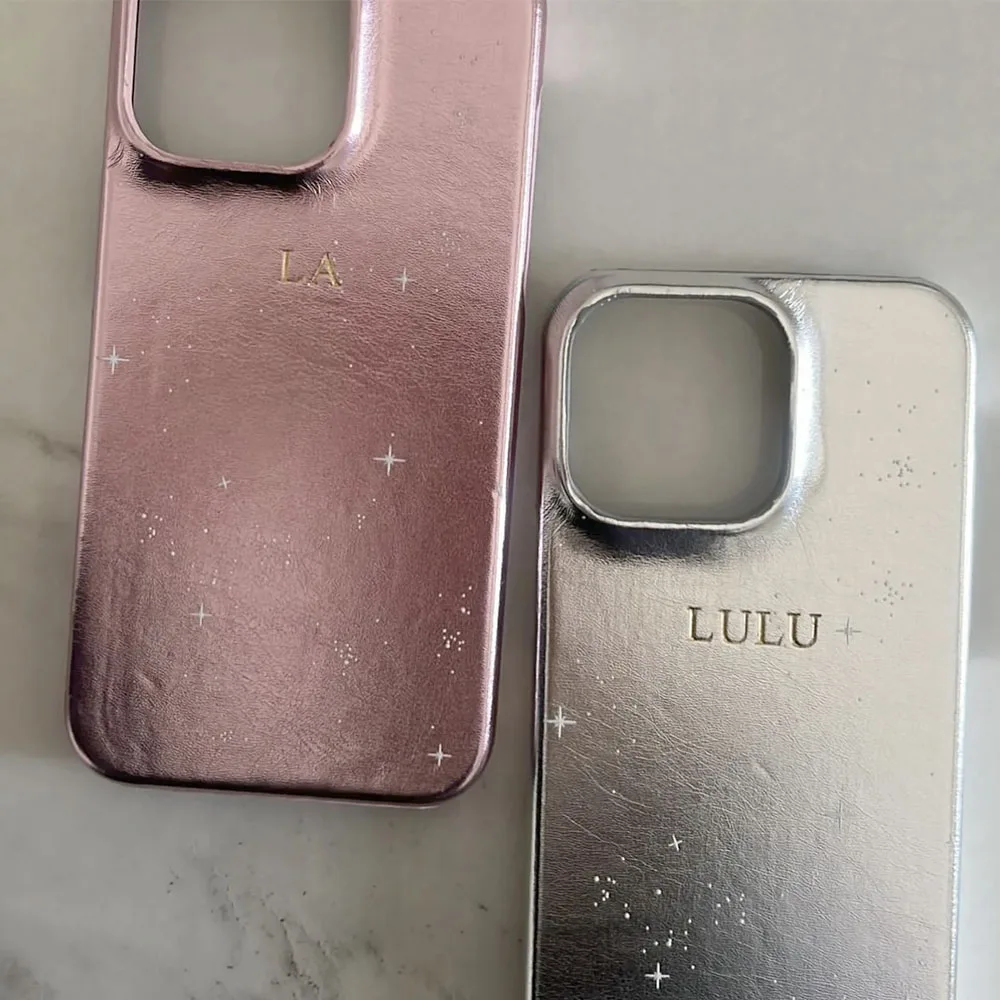 Customized-Gold-Silver-Letter-Glitter-PU-Leather-Cases-For-Iphone-13-12 ...