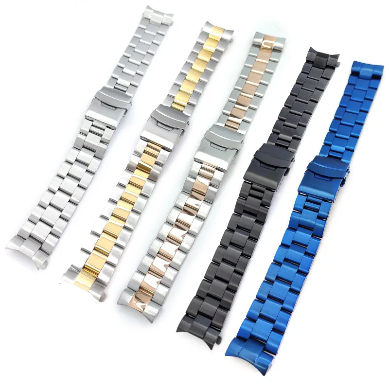 22mm-Stainless-Steel-Watch-Strap-Curved-Solid-Hollow-End-Links-Watch ...