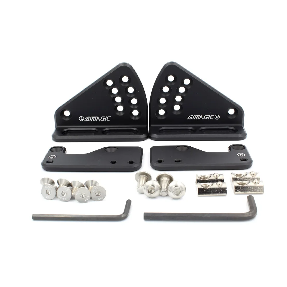 Simagic Alpha 미니 서보 다이렉트 드라이브 베이스 레이싱용 레이저 커팅 브래킷, Simagic 마운팅 브래킷, L자형 ...
