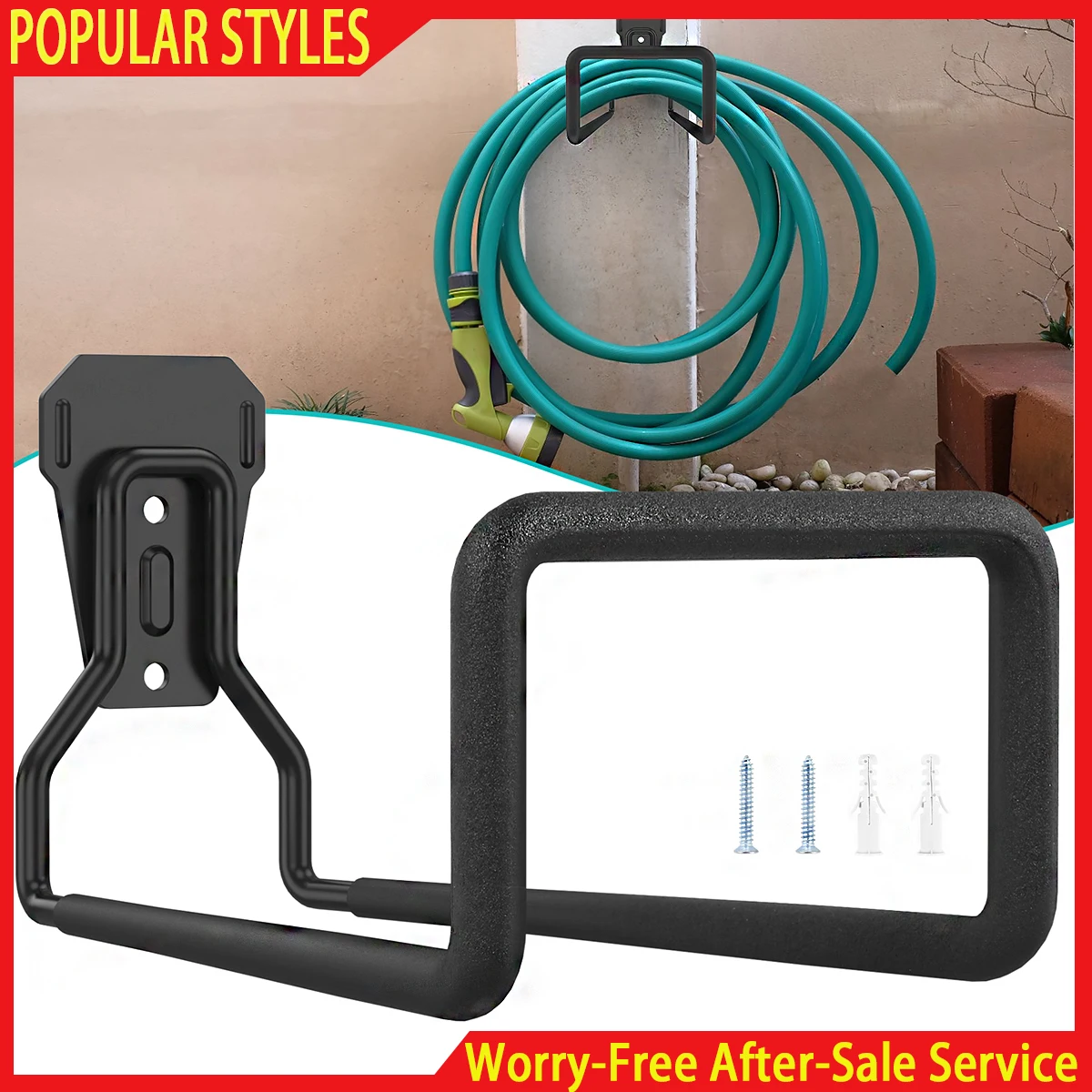 Metal-Hose-Bracket-Heavy-Duty-Wall-Mounted-Hose-Hook-Bracket-Anti-Rust ...
