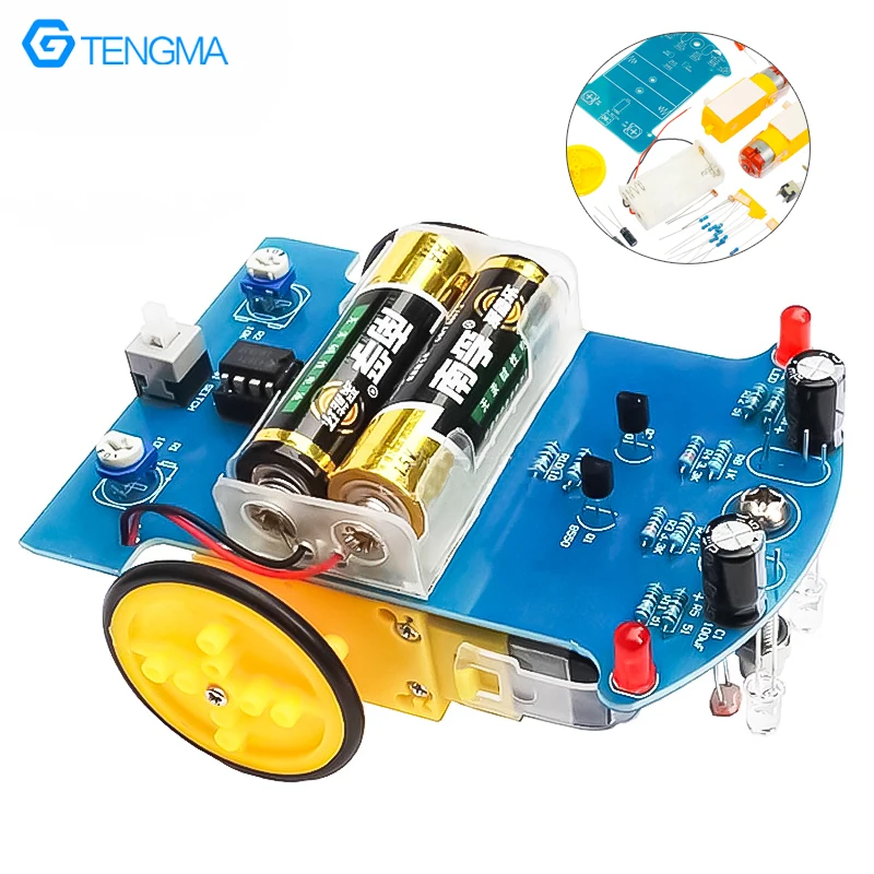D2 1 Intelligent Robot Car Kit DIY Electronic Production Intelligent ...