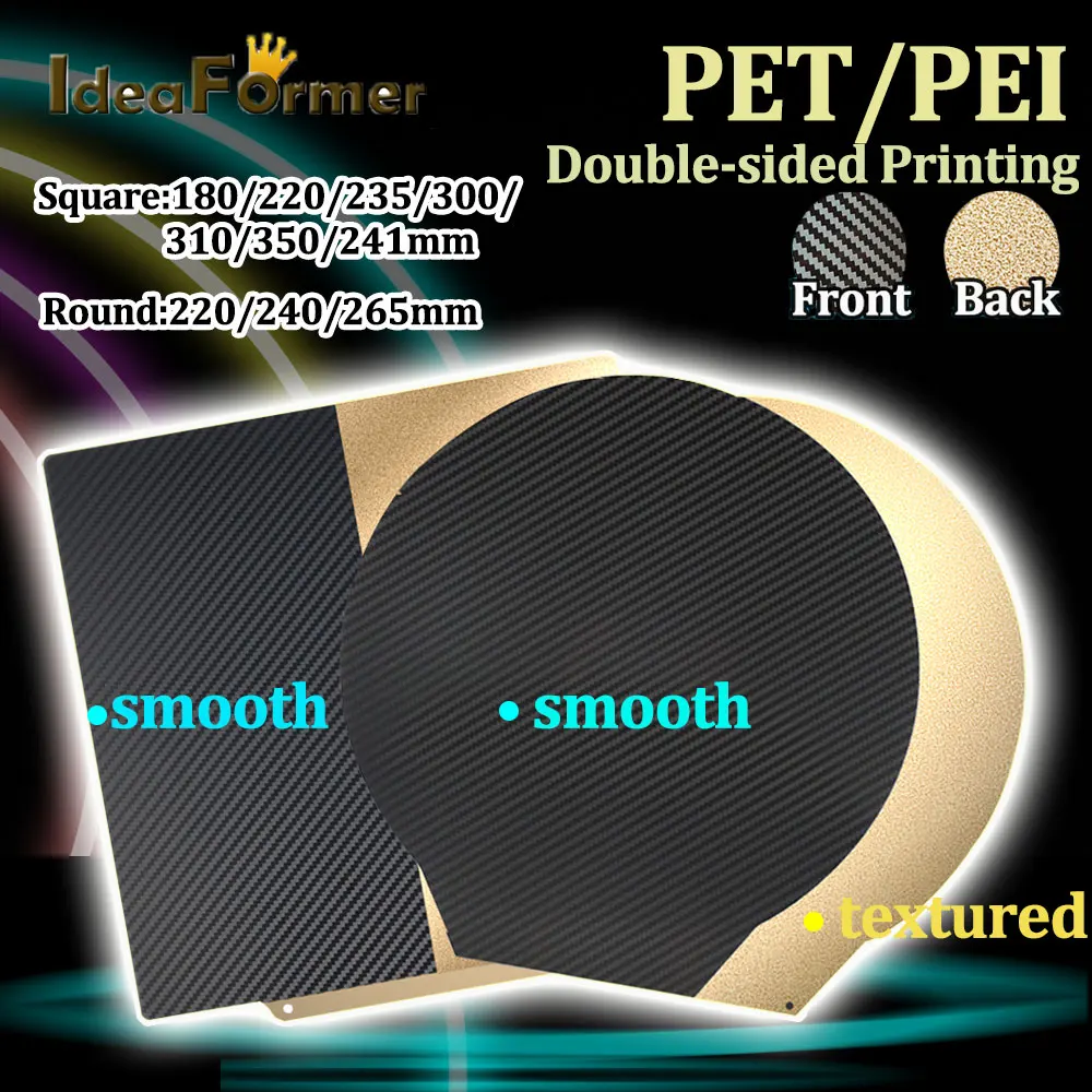 Double-Sided-PET-PEI-Spring-Sheet-Heatbed-PEI-Magnetic-Build-Plate180 ...