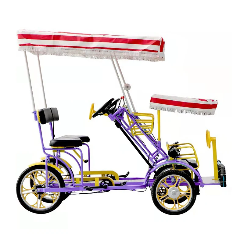 tandem 3 Seater Bike 4 Persons 4 Wheel Bicycle Two Person - AliExpress 18