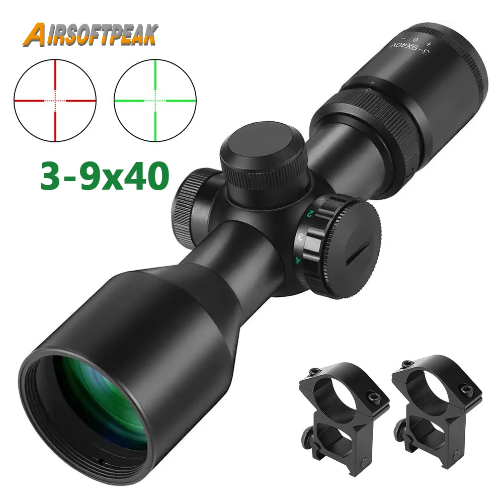3-9x40 Compact Riflescope Rangefinder Cross-hair Reticle Hunting Rifle ...