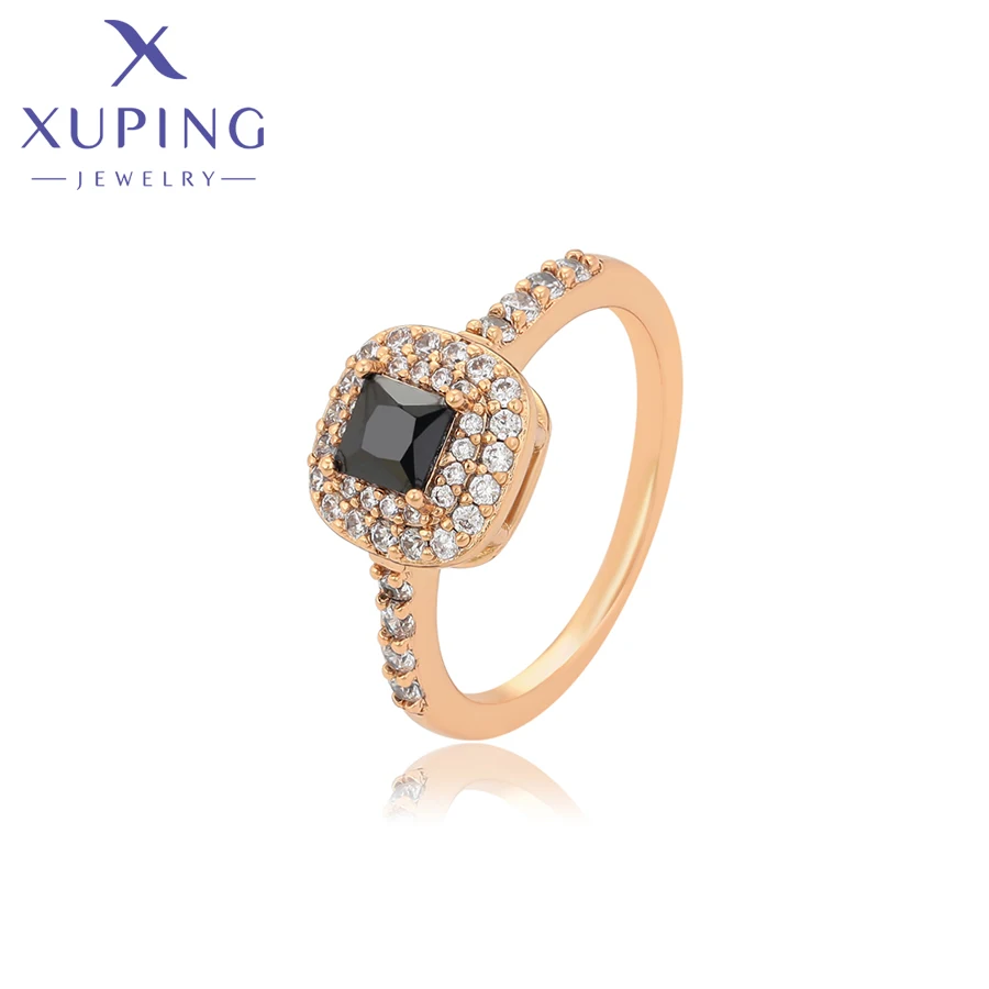 Xuping Jewelry Fashion Charm Style Inlayed Square Black Stone Popular ...
