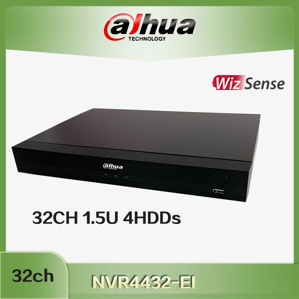 Dahua NVR 32CH NVR4432-EI 32CH 1.5U 4HDDs WizSense Network Video Recorder