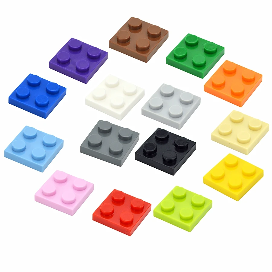 Building Blocks 2x2 Plate | Plate 2x2 Brick | Figures Bricks | Kid Toys ...