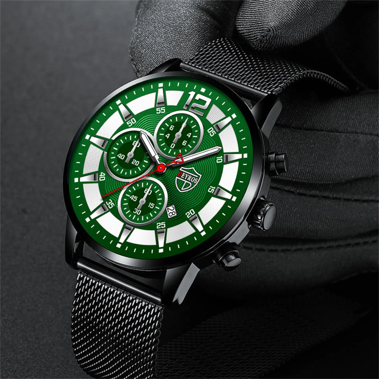 Mens-Watches-Casual-Stainless-Steel-Analog-Quartz-Watch-Clock-Business ...