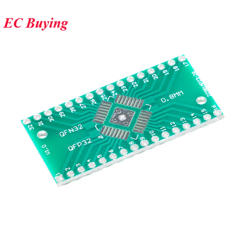 5pcs-lot-QFN32-QFP32-to-DIP-Turn-DIP32-Pinboard-SMD-2-54mm-Pin-Pitch-0 ...