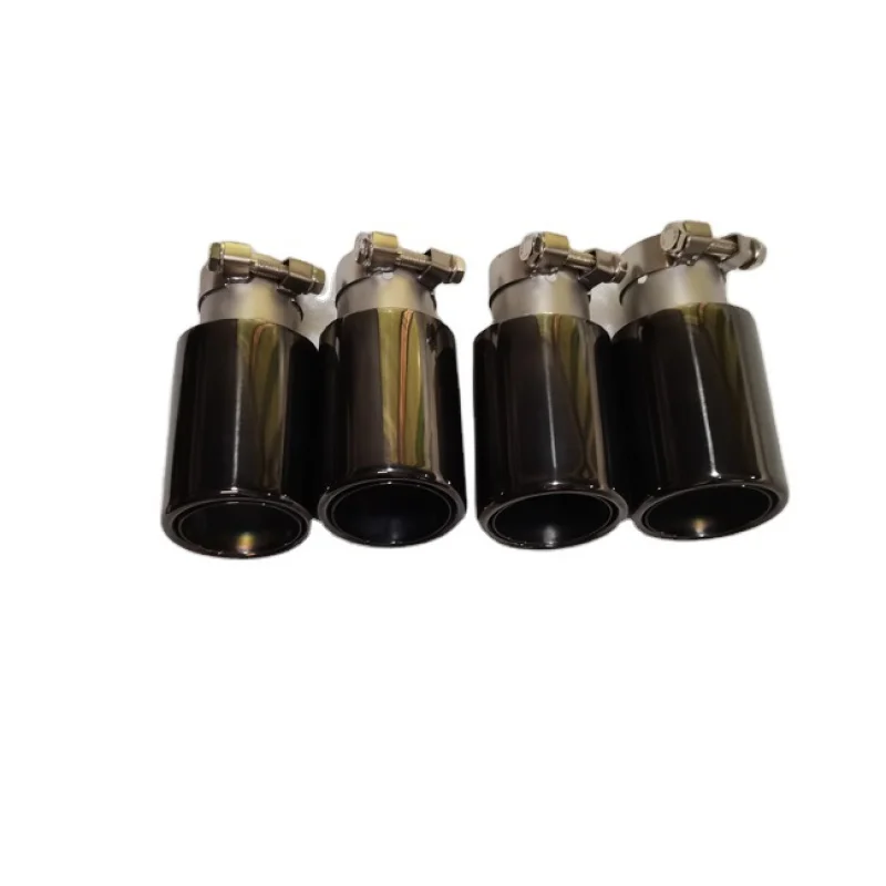 Universal-excellent-fitment-black-stainless-steel-3-5-inch-exhaust-tips ...