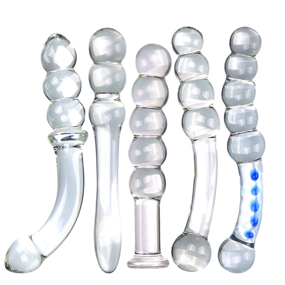 Pyrex-Glass-Anal-Beads-Butt-Plug-Big-Ball-Large-Crystal-Dildo-Penis ...