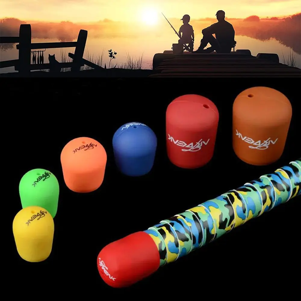 Random-Color-1Pcs-Fishing-Rod-Handle-Protective-Case-Silicone-Lure-Rod ...
