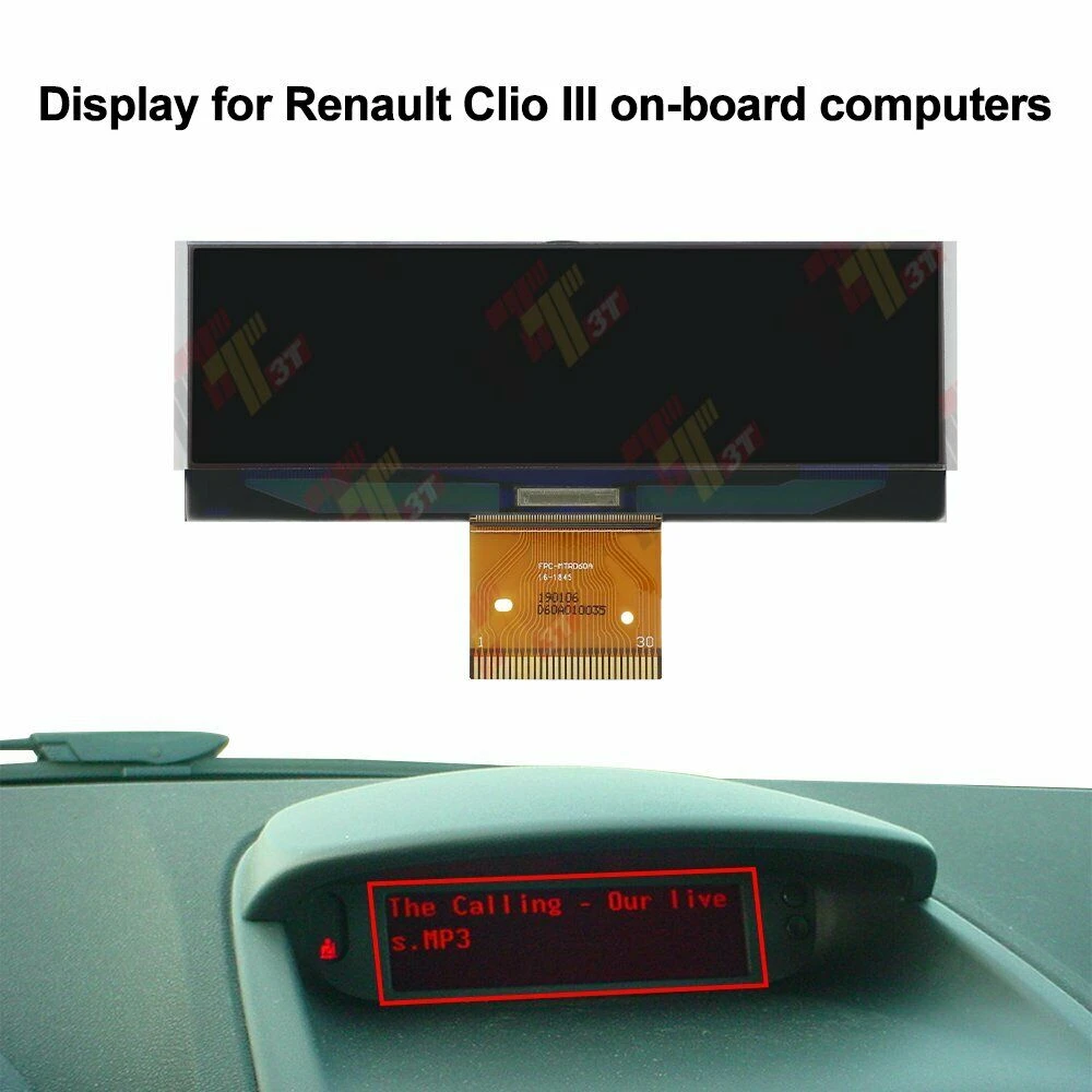 Painel Lcd Para Renault Clio Iii Computadores De Bordo 3231967 ...
