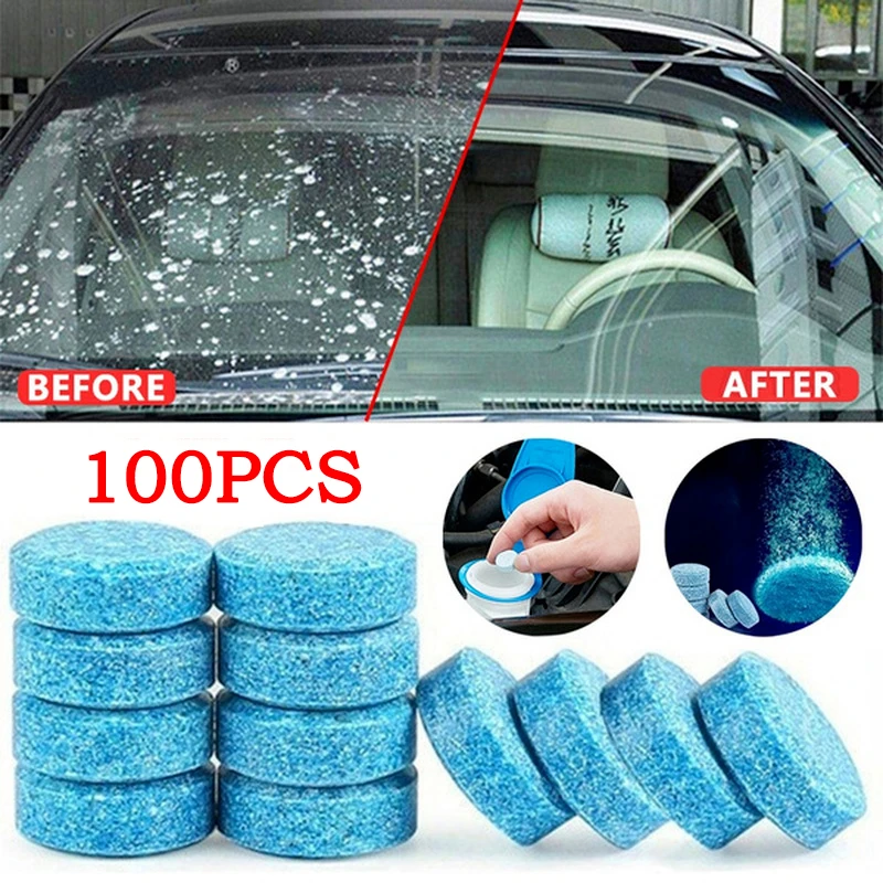 Car Windscreen Cleaner Effervescent Tablet Auto Window Solid Cleaning ...